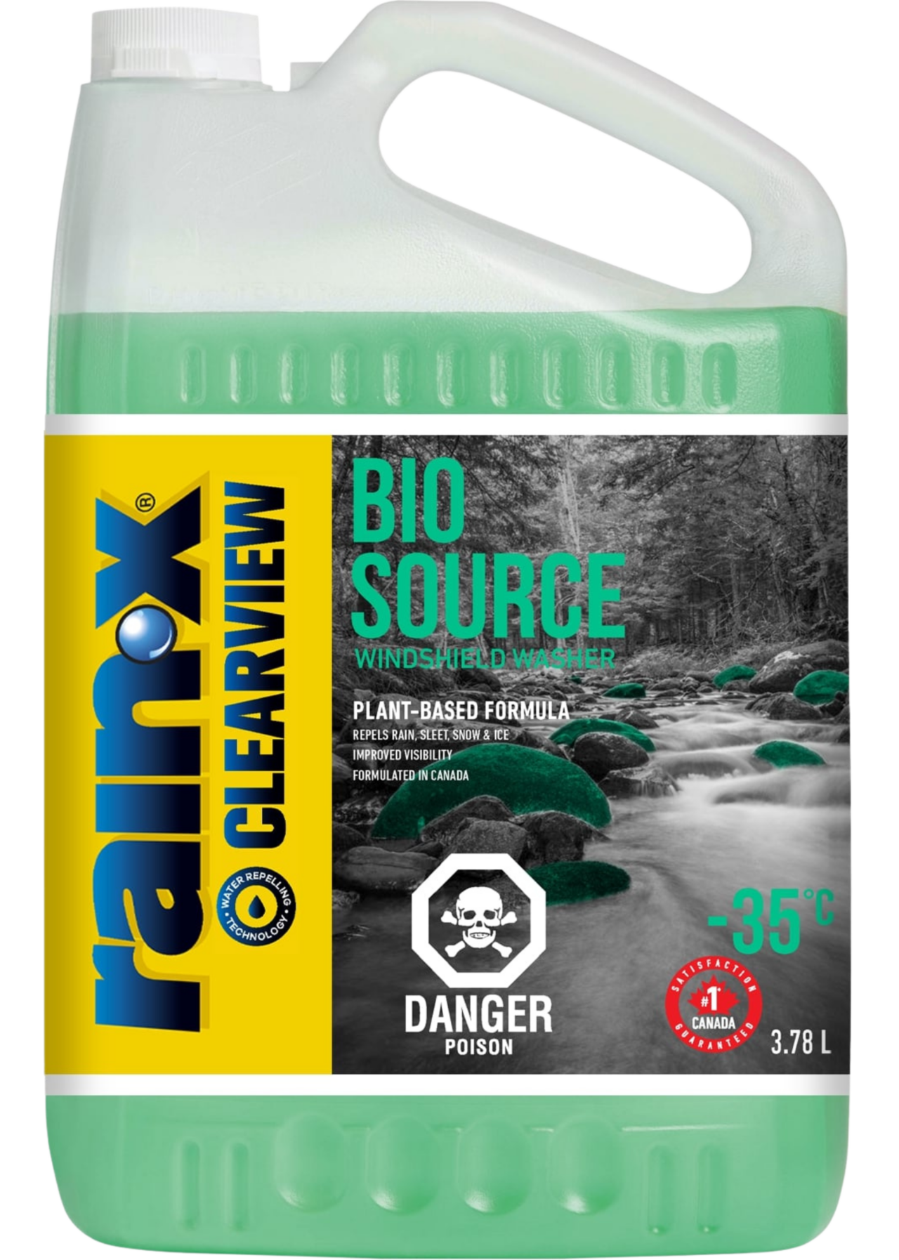 Bio Source - Windshield Washer Fluid - Rain-X Clearview